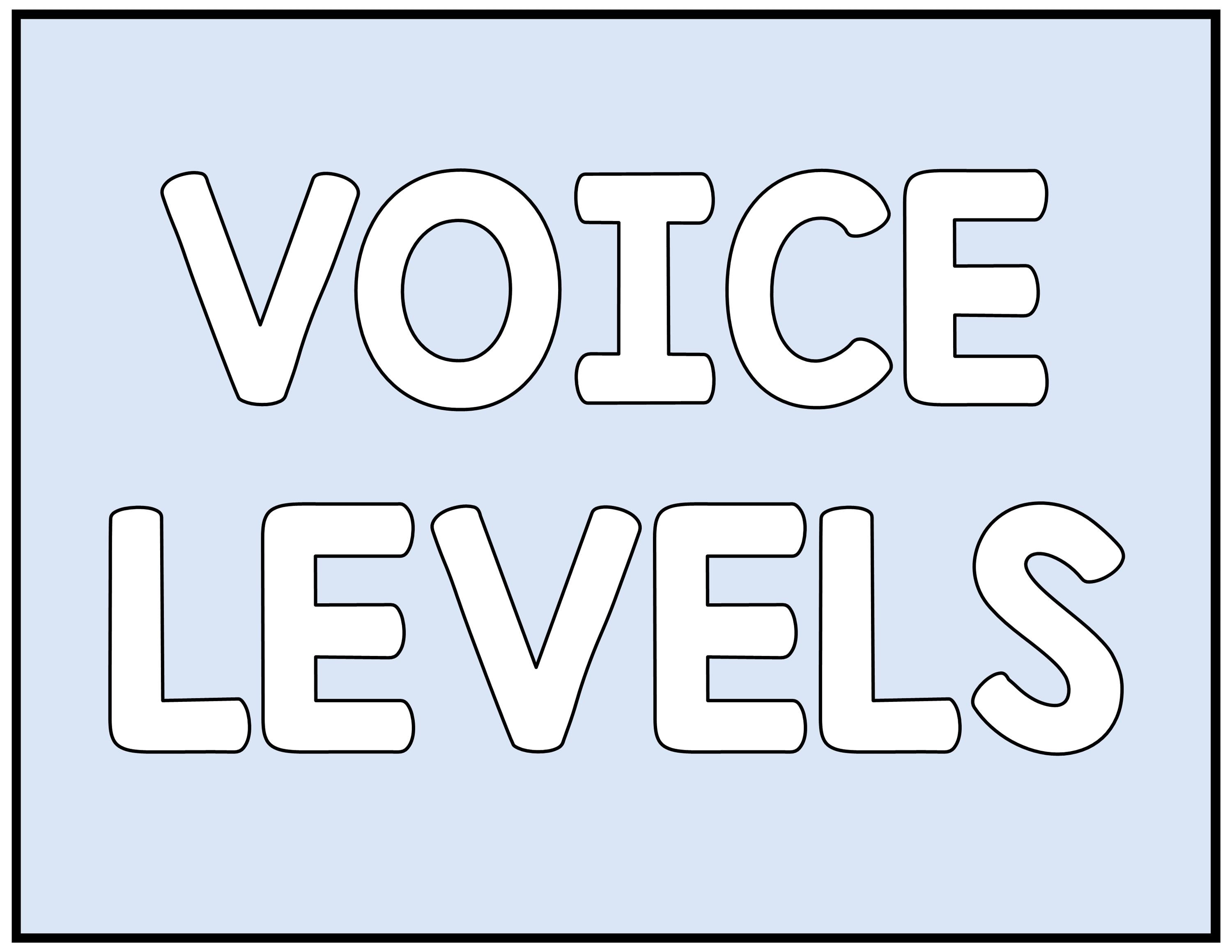 Printable Calm Colors Classroom Voice Level Cards, Editable Classroom ...