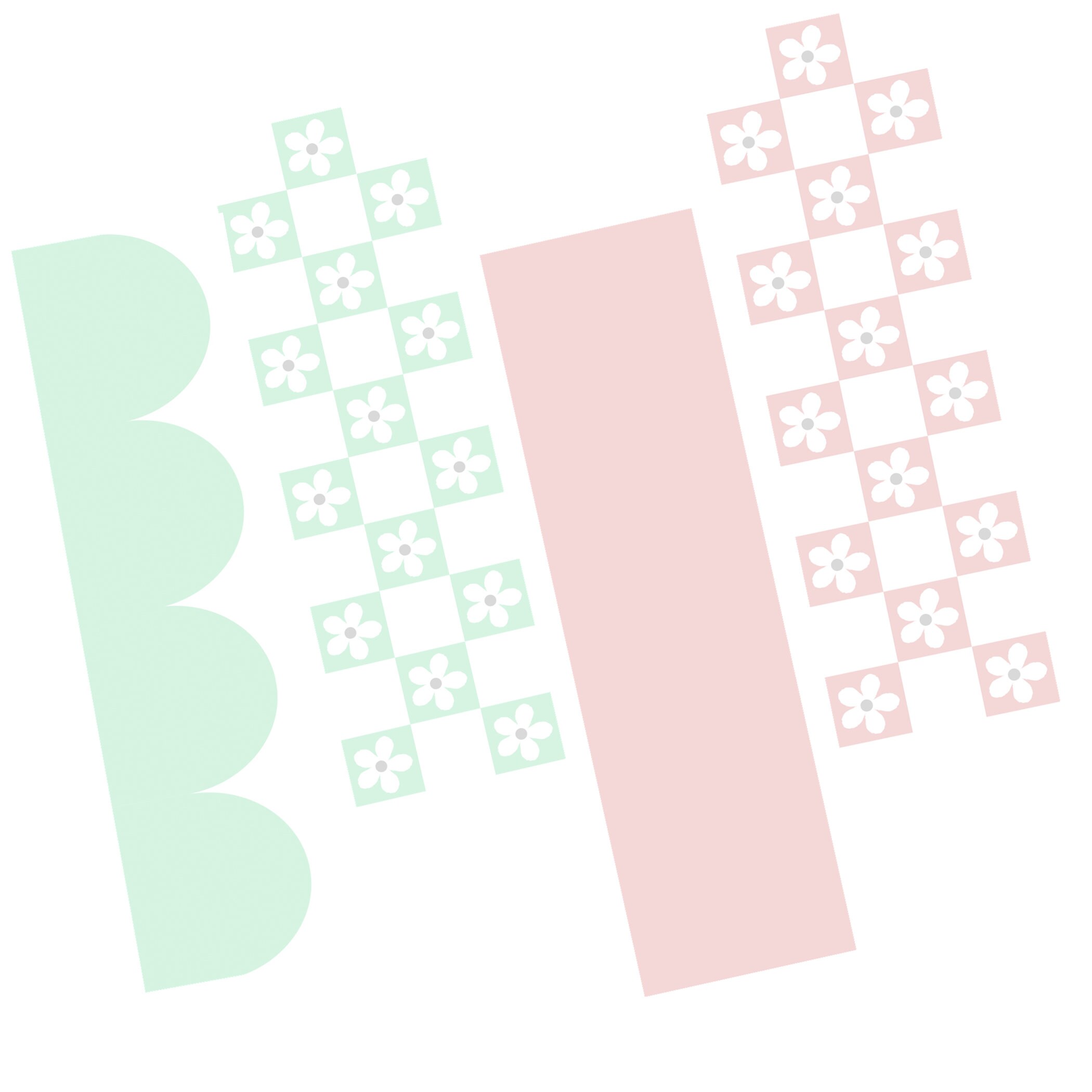 Printable Boho Checkered Bulletin Board Borders, Scalloped Classroom ...