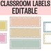 Boho Classroom Labels, Student Name Tags, Back to School Labels ...
