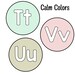 Printable Calm Colors Word Wall Labels, Word Wall Banners, Alphabet ...
