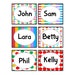 Printable Colorful Student Name Tags, Student Name Labels, Bright ...
