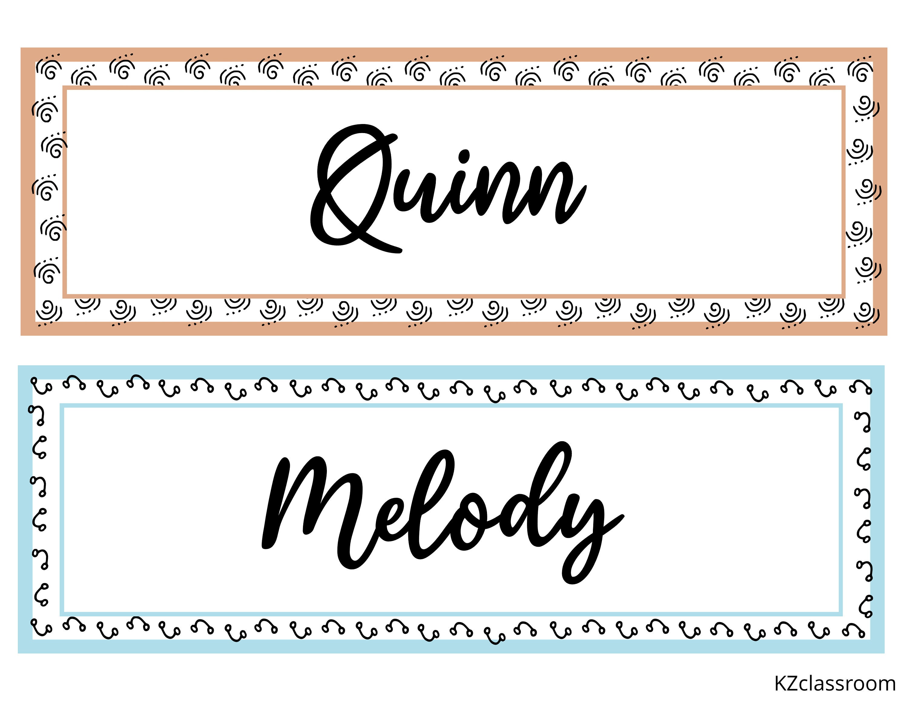 Boho Classroom Labels, Student Name Tags, Back to School Labels ...
