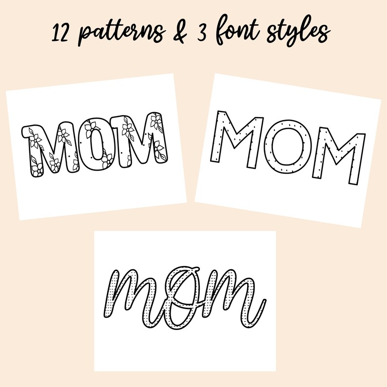 Mom Coloring Pages, Editable Mom Coloring Worksheets for Kid, Coloring ...