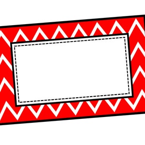 Chevron Name Labels,small Name Labels, Back to School Labels, Editable ...