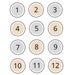 Number Labels, Printable Circle Number Tags, Math Numbers, Circle ...