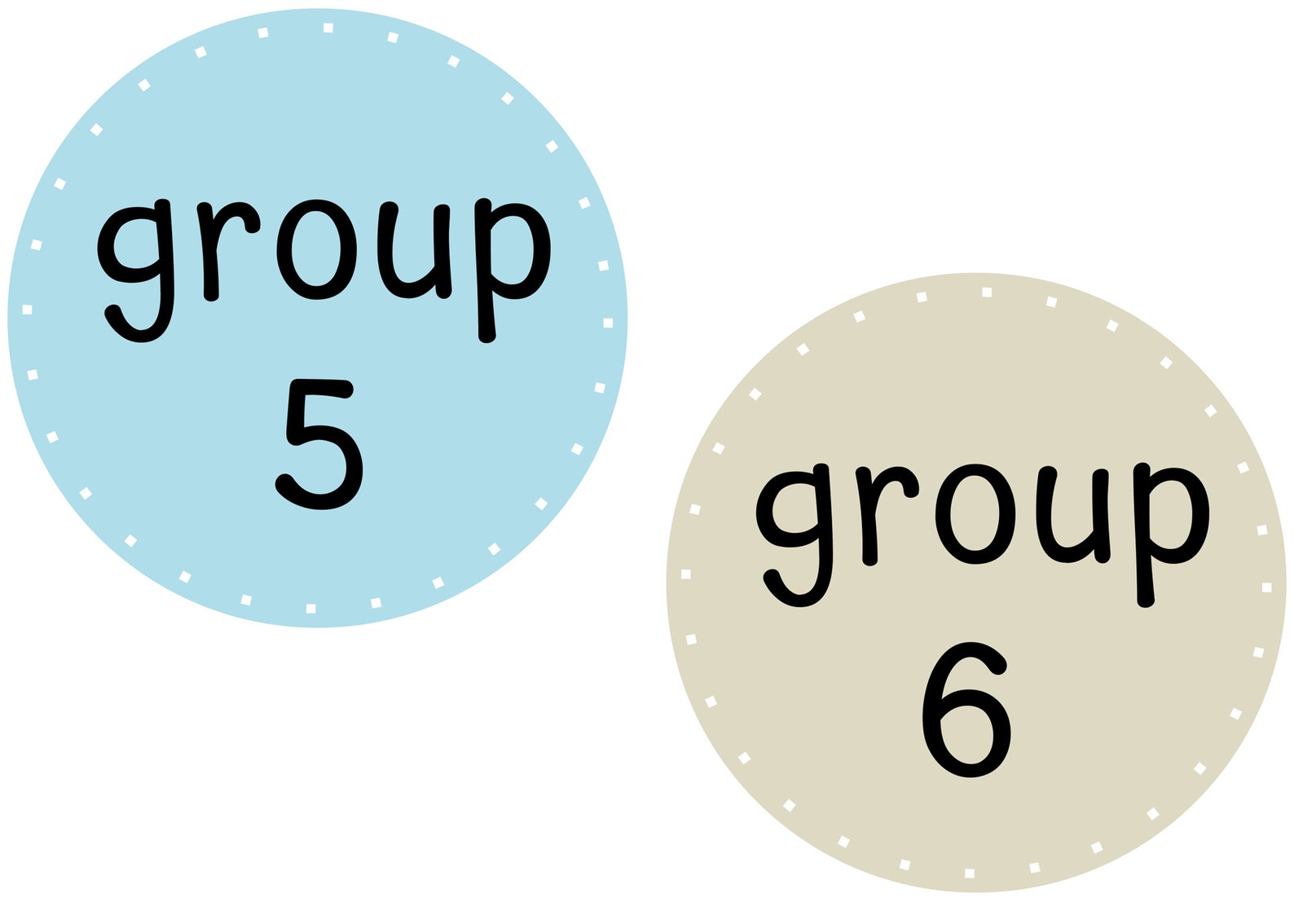 Boho Calm Colors Classroom Table Numbers, Table, Team and Group Numbers ...