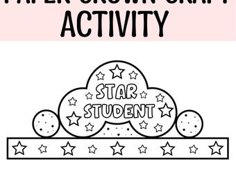 Paper Crown Craft Activity, Paper Headbands Activity for Kindergarten ...