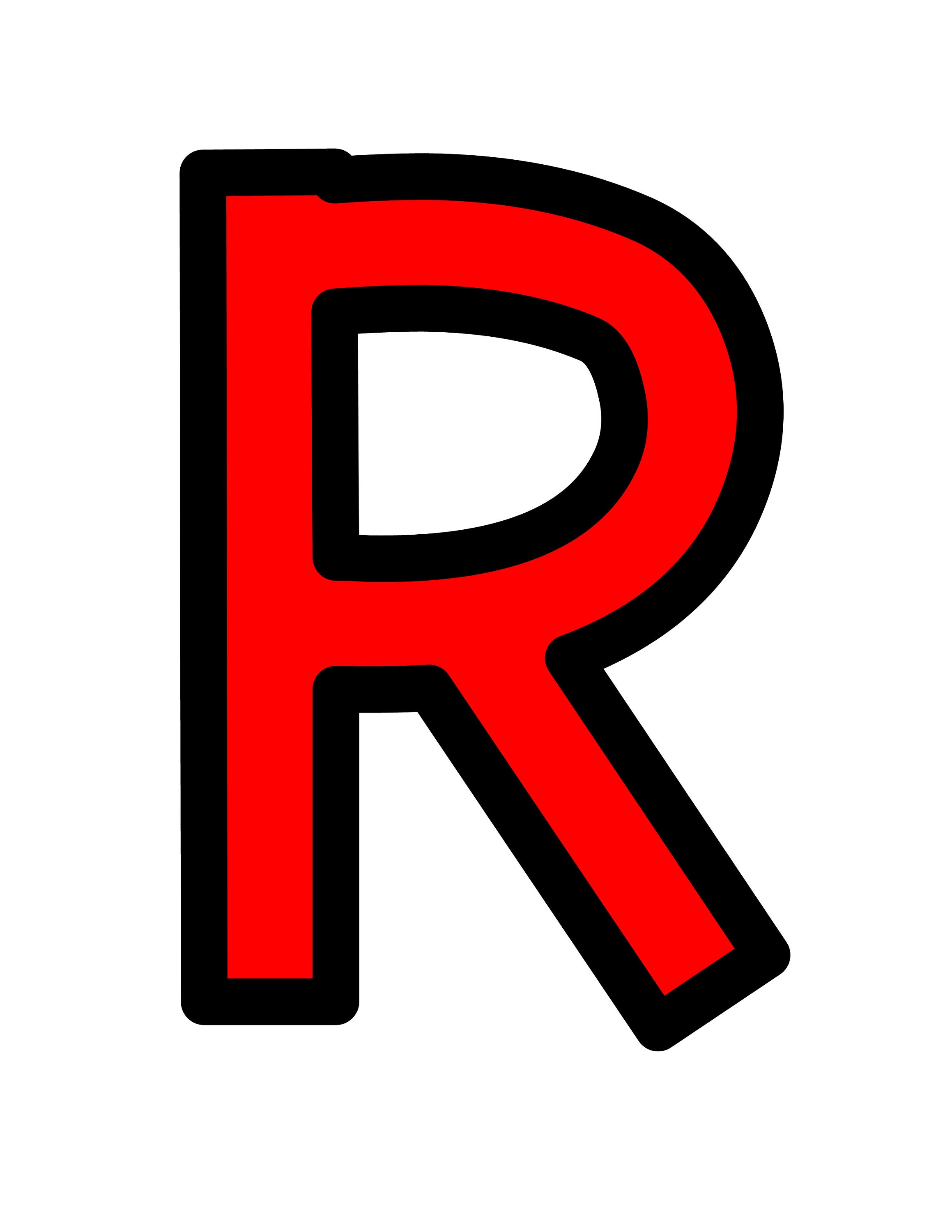 Printable Large Red Bulletin Board Alphabet Letters, Large Alphabet ...