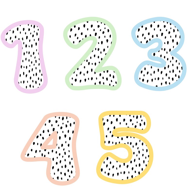 Back to School Printable Spotty Bulletin Board Letters, Spotty Large ...