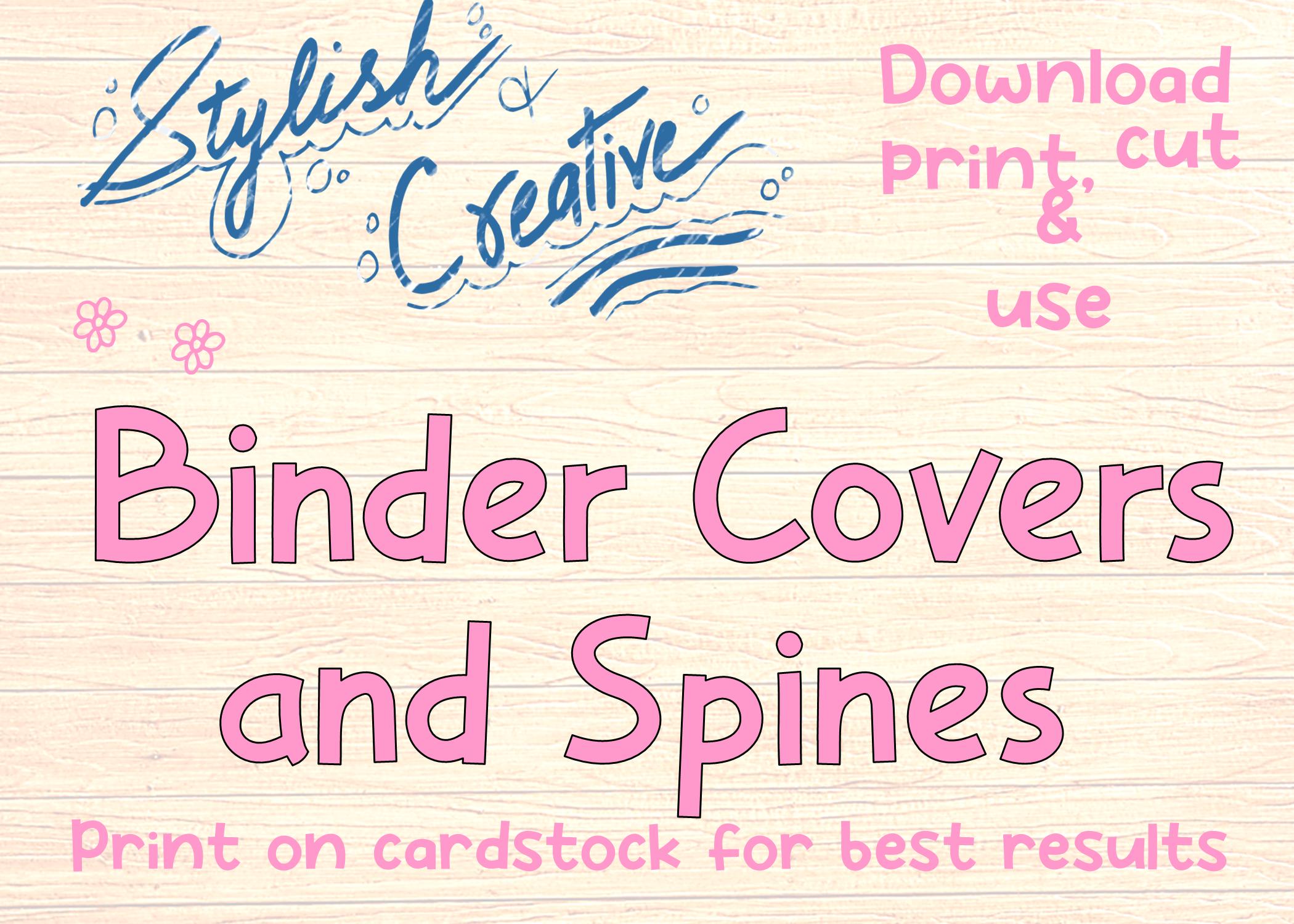 Printable Boho Binder Cover and Spines, Editable Calm Colors Binder ...