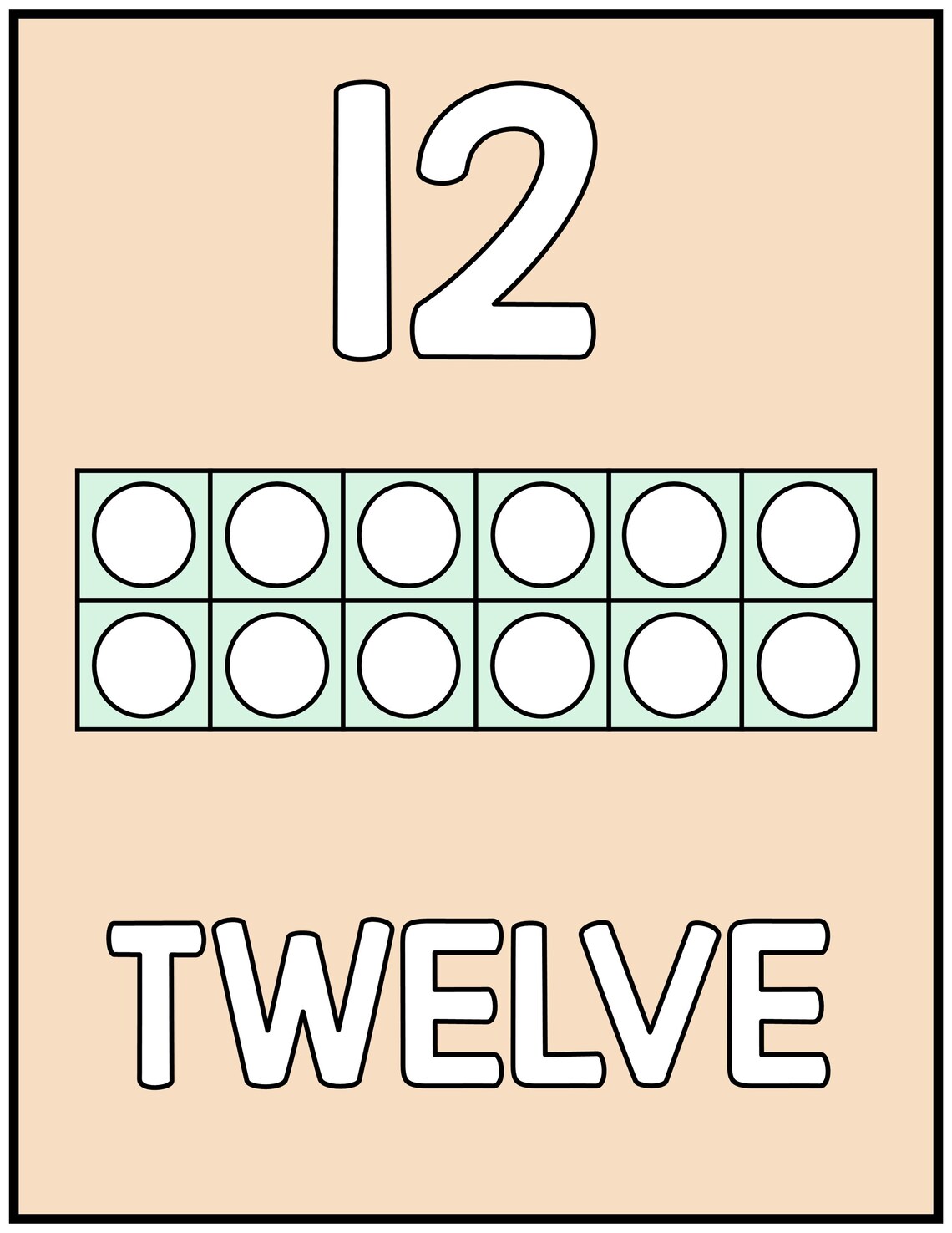 Printable Modern Calm Colors Classroom Number Posters Wall Display ...