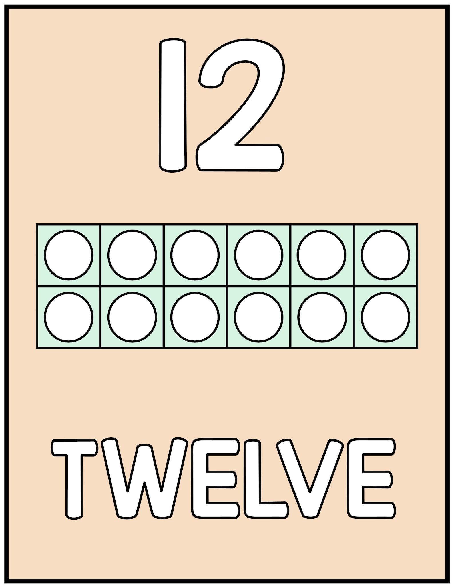 Printable Modern Calm Colors Classroom Number Posters Wall Display ...