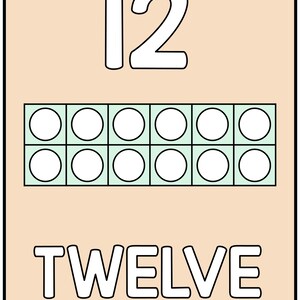Printable Modern Calm Colors Classroom Number Posters Wall Display ...