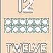 Printable Modern Calm Colors Classroom Number Posters Wall Display ...