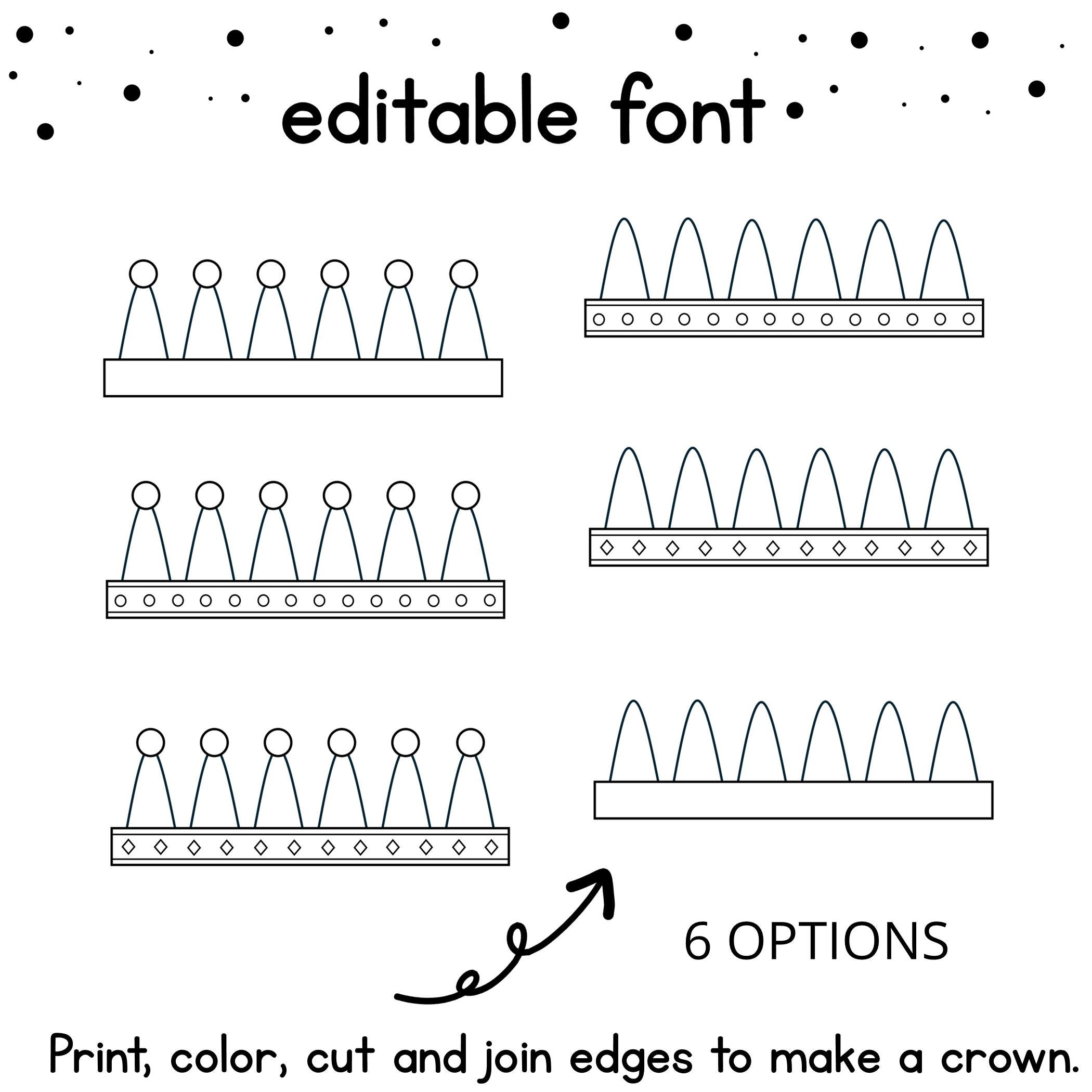 Paper Crown Craft Activity, Paper Headbands Activity for Kindergarten ...