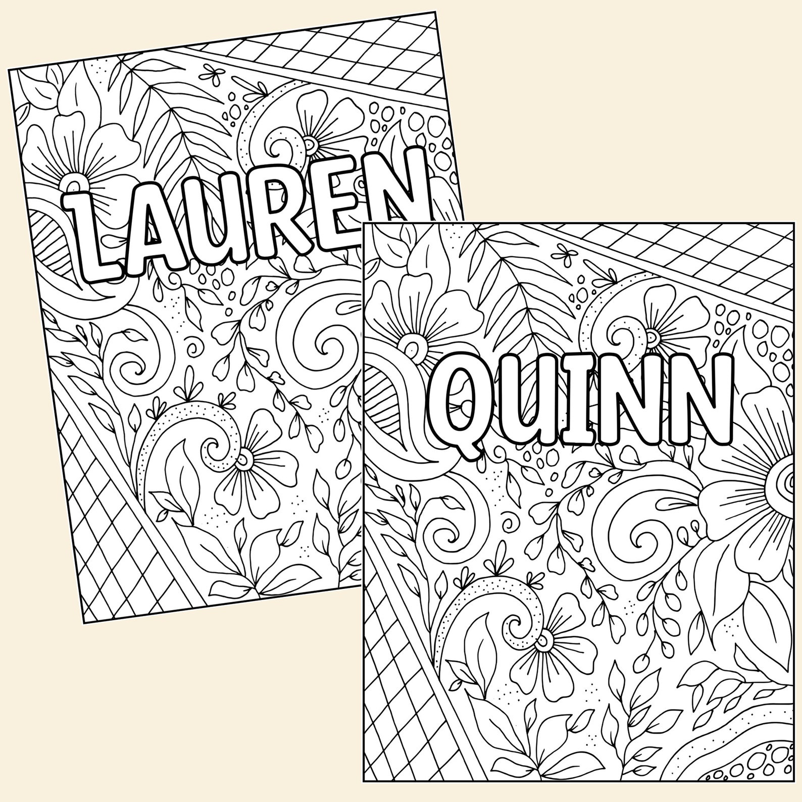 Printable Personalized Name Coloring Pages, Custom Name Coloring ...