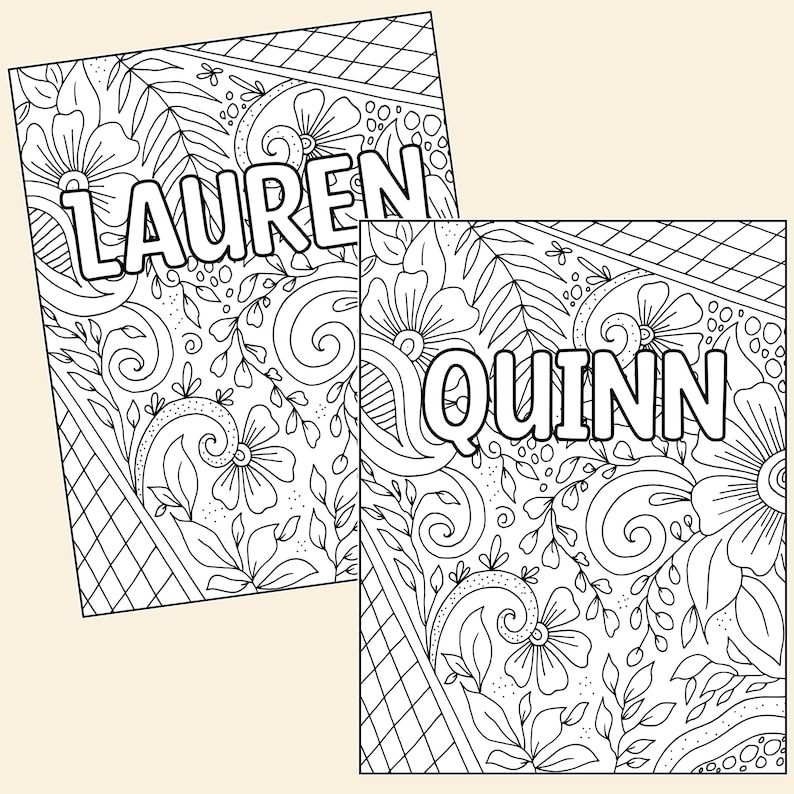 Printable Personalized Name Coloring Pages, Custom Name Coloring ...