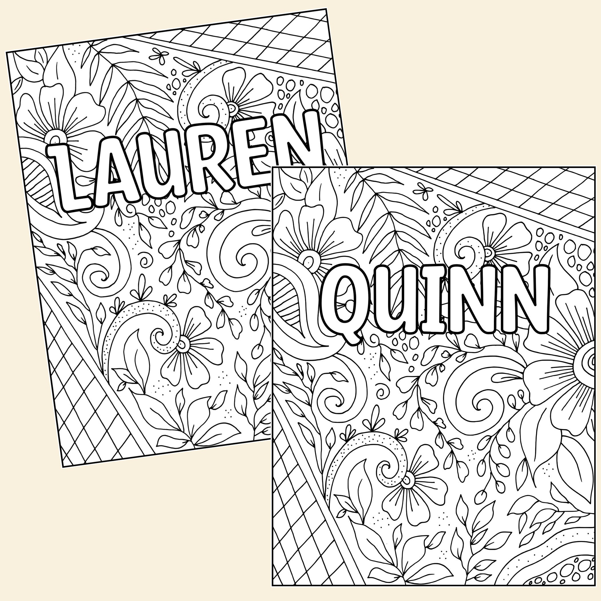 Printable Personalized Name Coloring Pages, Custom Name Coloring ...