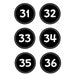 Number Labels, Classroom Calendar Numbers, Printable Number Labels ...