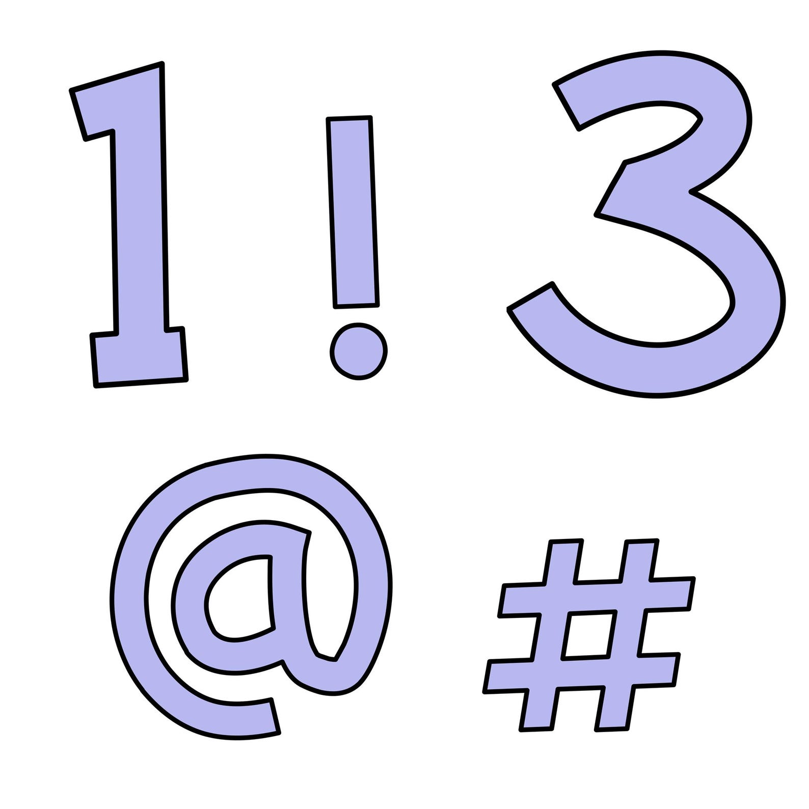 Printable Bright Bulletin Board Letters Bundle Pack Wall Display ...