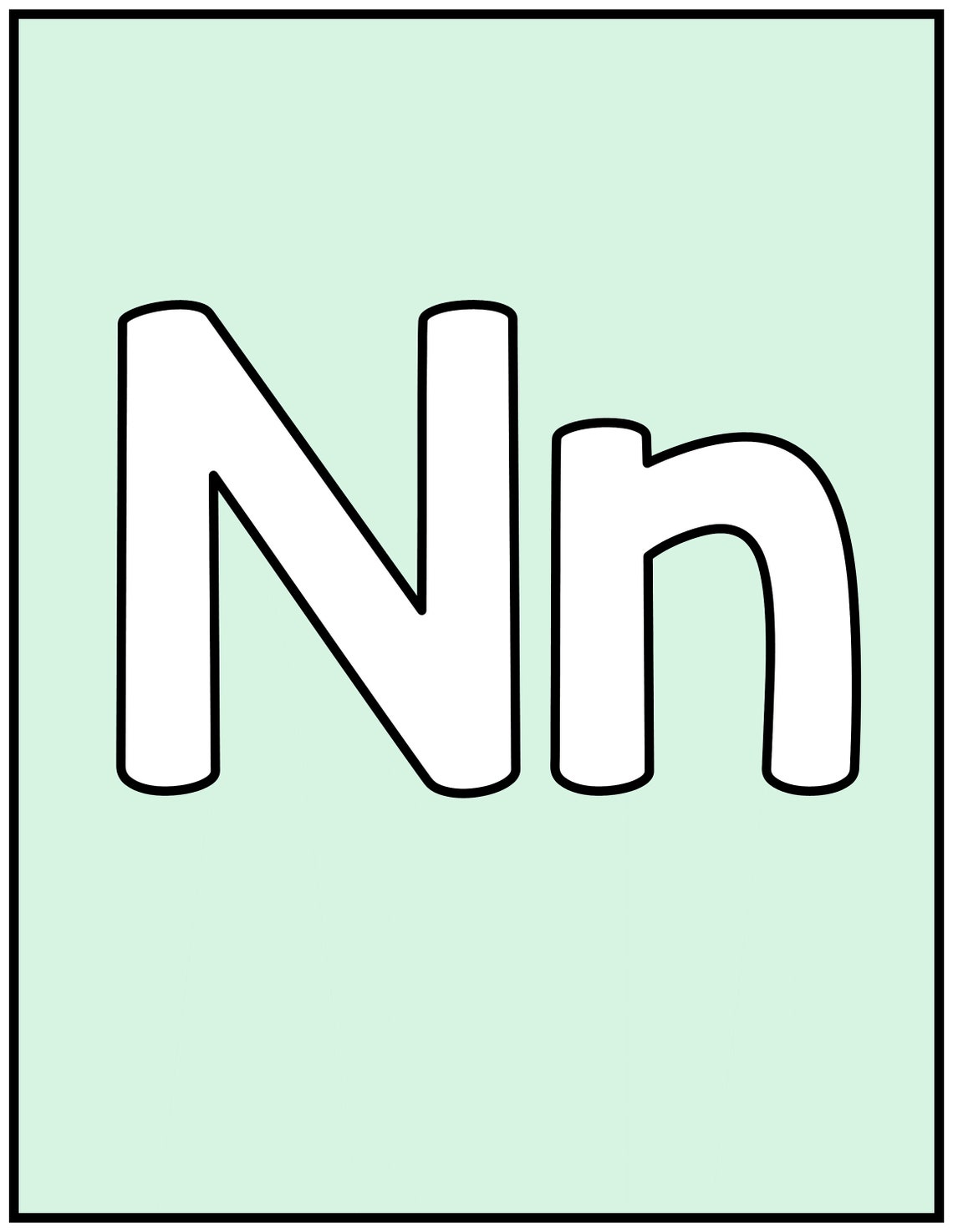 Printable Modern Calm Colors Alphabet Posters, Alphabet Letters Wall ...