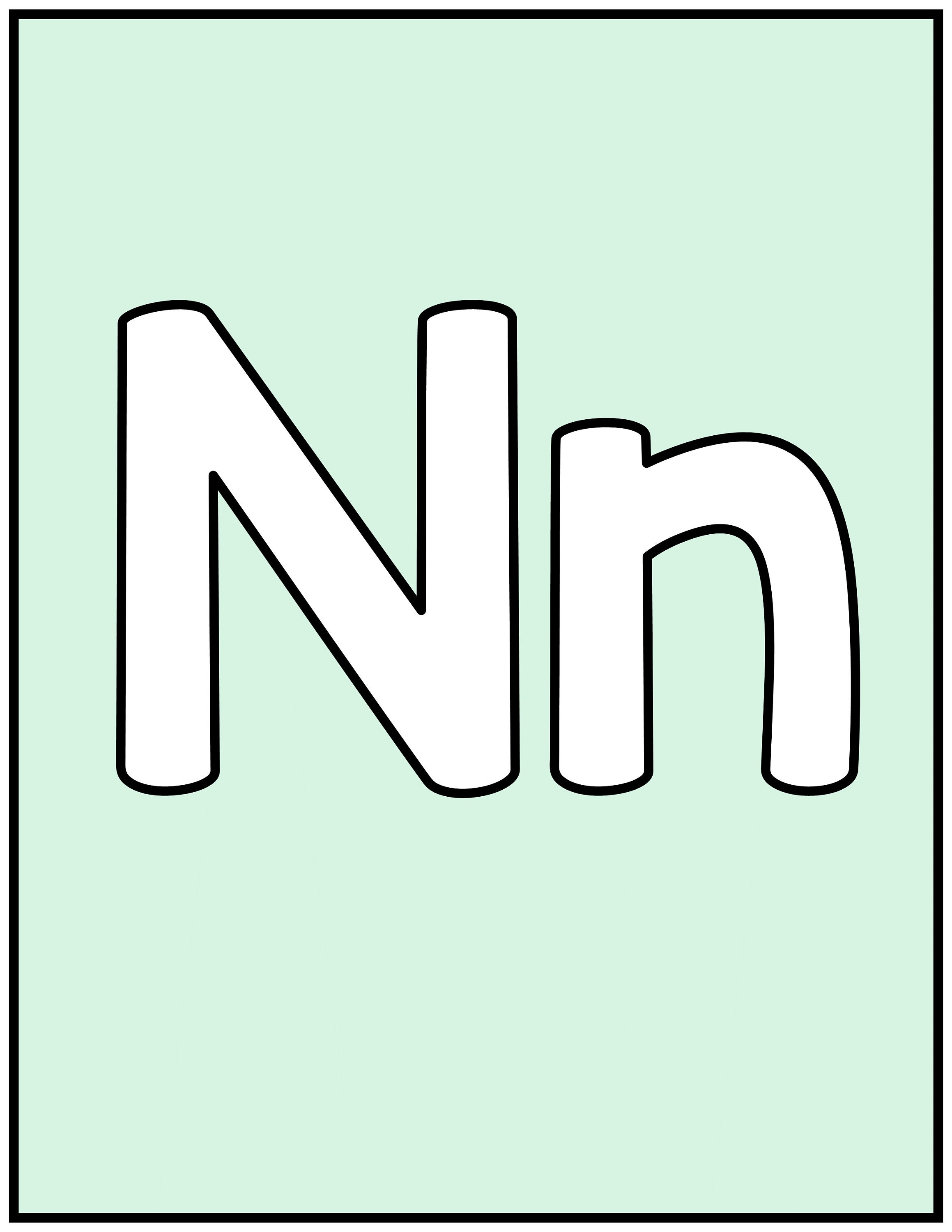 Printable Modern Calm Colors Alphabet Posters, Alphabet Letters Wall ...