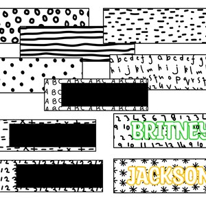 Classroom Labels, Black and White Classroom Labels for Kids, Student ...