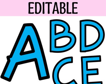 Printable Large Red Bulletin Board Alphabet Letters, Large Alphabet ...