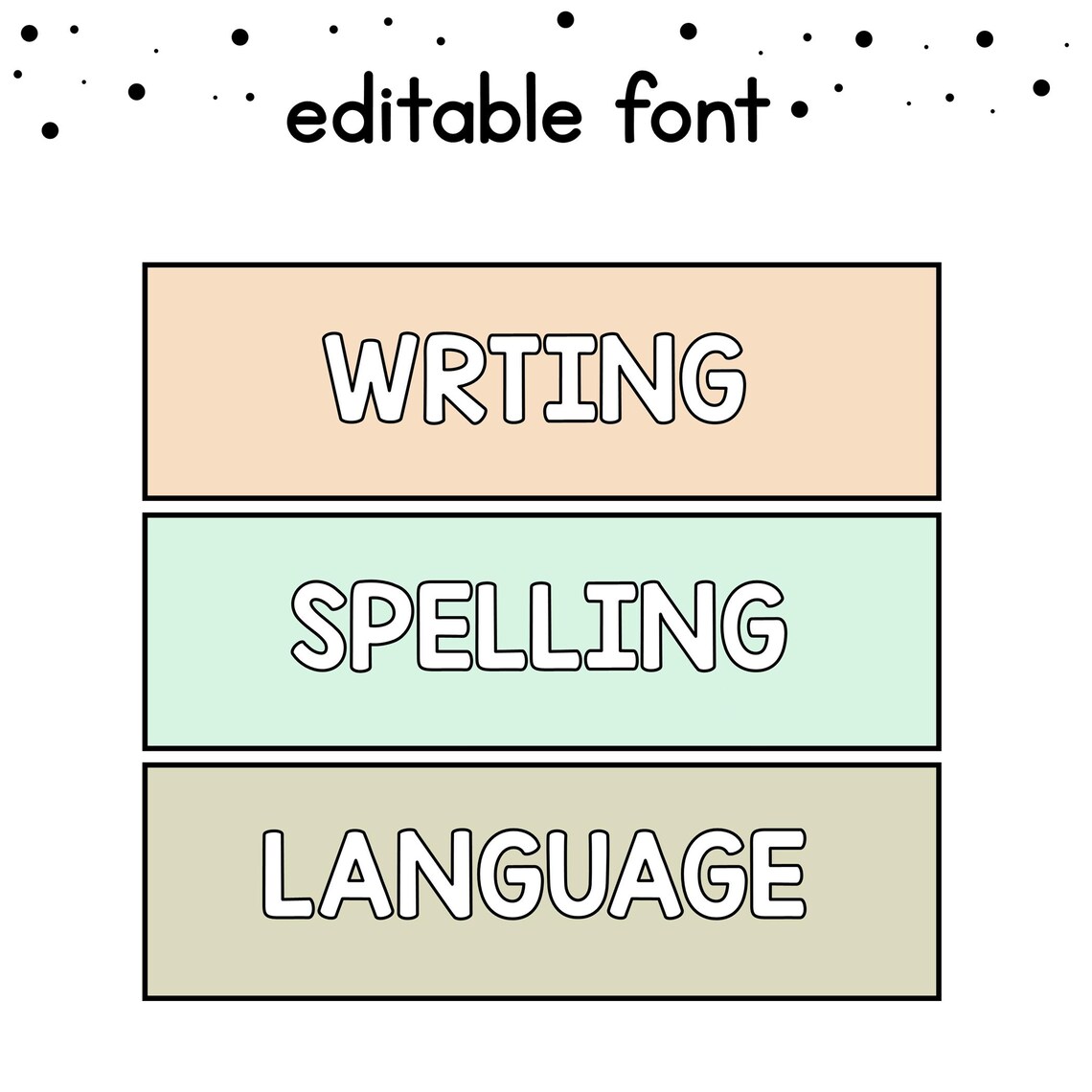 Printable Modern Calm Colors Classroom Schedule Cards, Editable ...