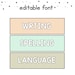 Modern Classroom Schedule Cards, Calm Colors, Editable Labels (PDF ...