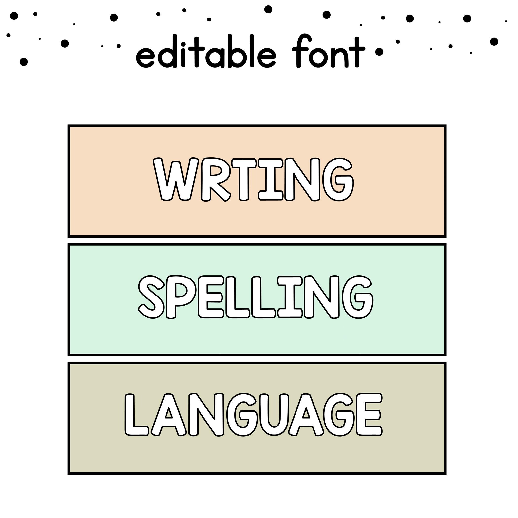 Printable Modern Calm Colors Classroom Schedule Cards, Editable ...