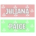 Student Name Labels, Pastel Color Name Tags, Student Cubby Name Plates ...