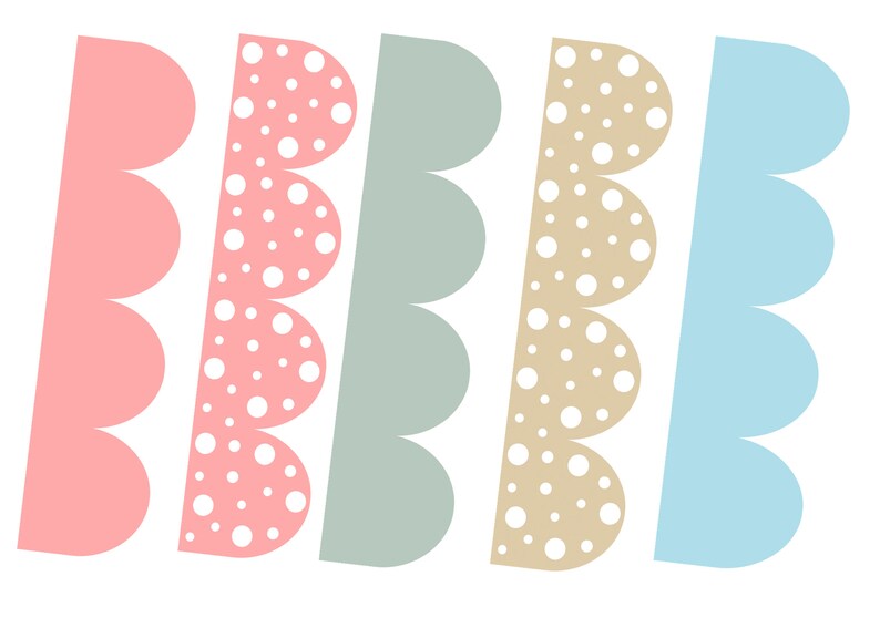 Polka Dot Bulletin Board Borders, Vibrant Classroom Decor (printable ...