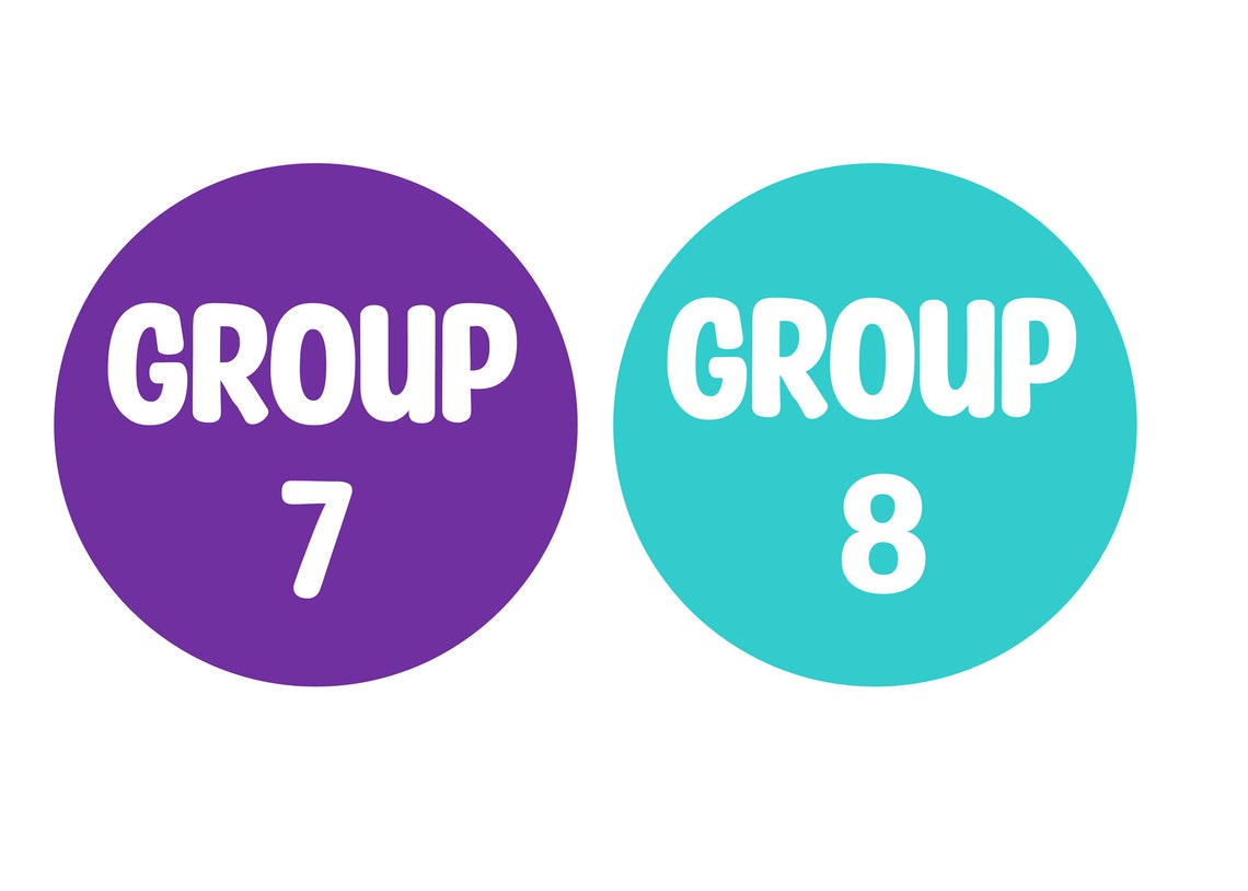 Classroom Table Numbers, Class Table Numbers, Table, Team, Group Labels ...