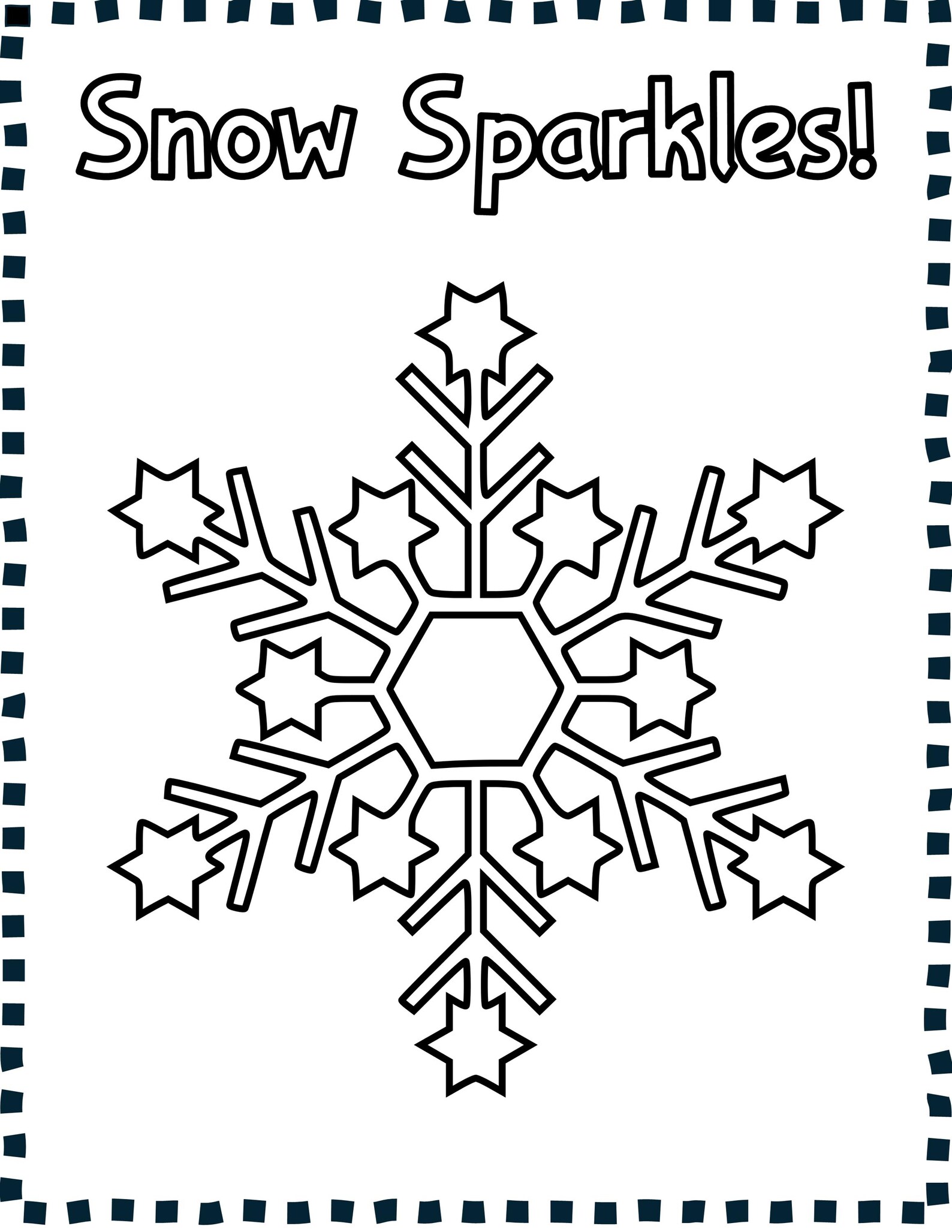 Printable Winter Snowflakes Coloring Worksheets, Editable Coloring ...