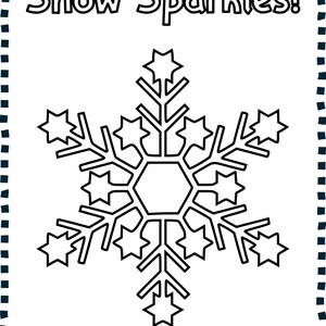 Printable Winter Snowflakes Coloring Worksheets, Editable Coloring ...