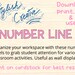 Black and White Number Line Wall Display, Editable Classroom Printable ...