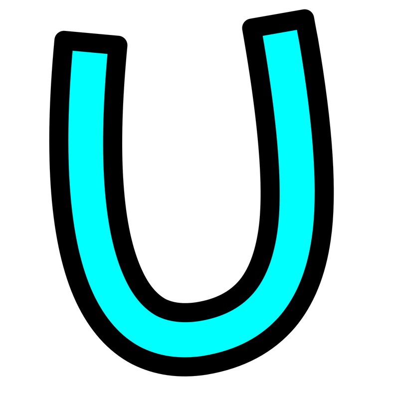 Printable Cyan Bulletin Board Large Alphabet Letters, Editable Alphabet ...