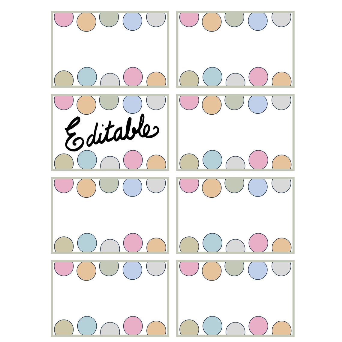 Printable Chevron Name Tags, Editable Colorful Chevron Labels, Back to ...