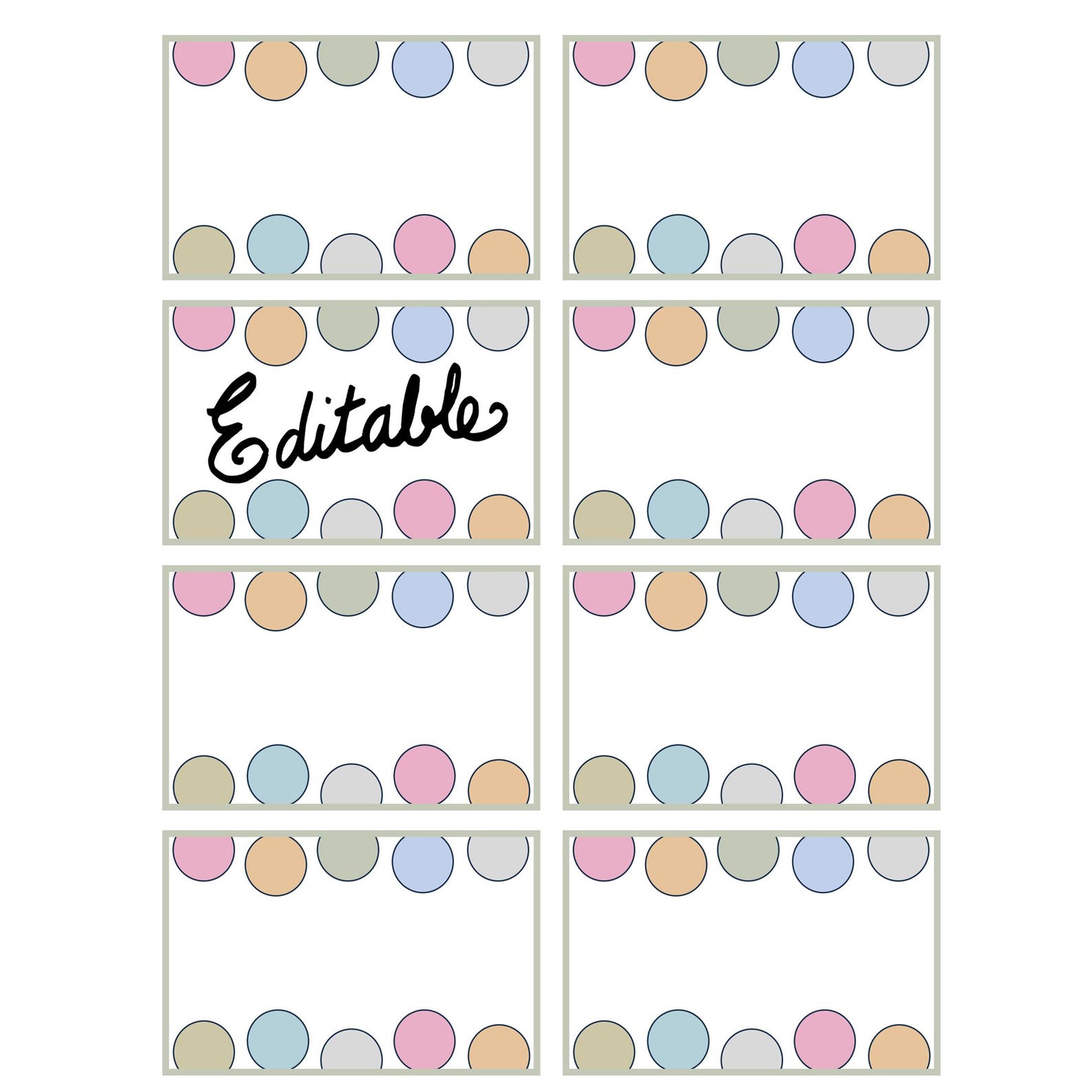 Printable Chevron Name Tags, Editable Colorful Chevron Labels, Back to ...