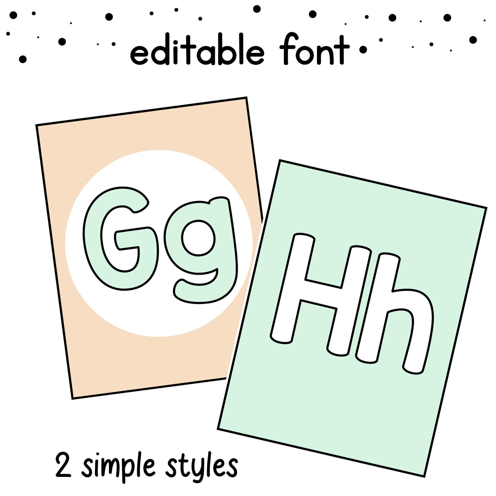 Modern Calm Colors Alphabet Posters, Editable Classroom Wall Display ...