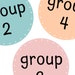 Boho Calm Colors Classroom Table Numbers, Table, Team and Group Numbers ...