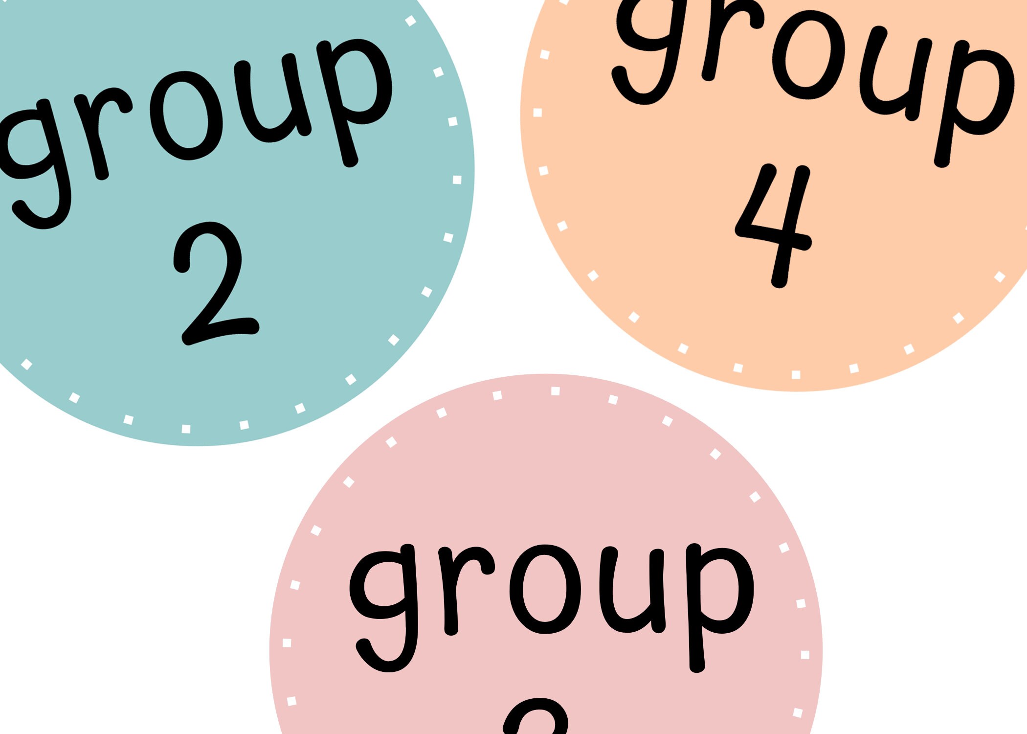 Boho Calm Colors Classroom Table Numbers, Table, Team and Group Numbers ...