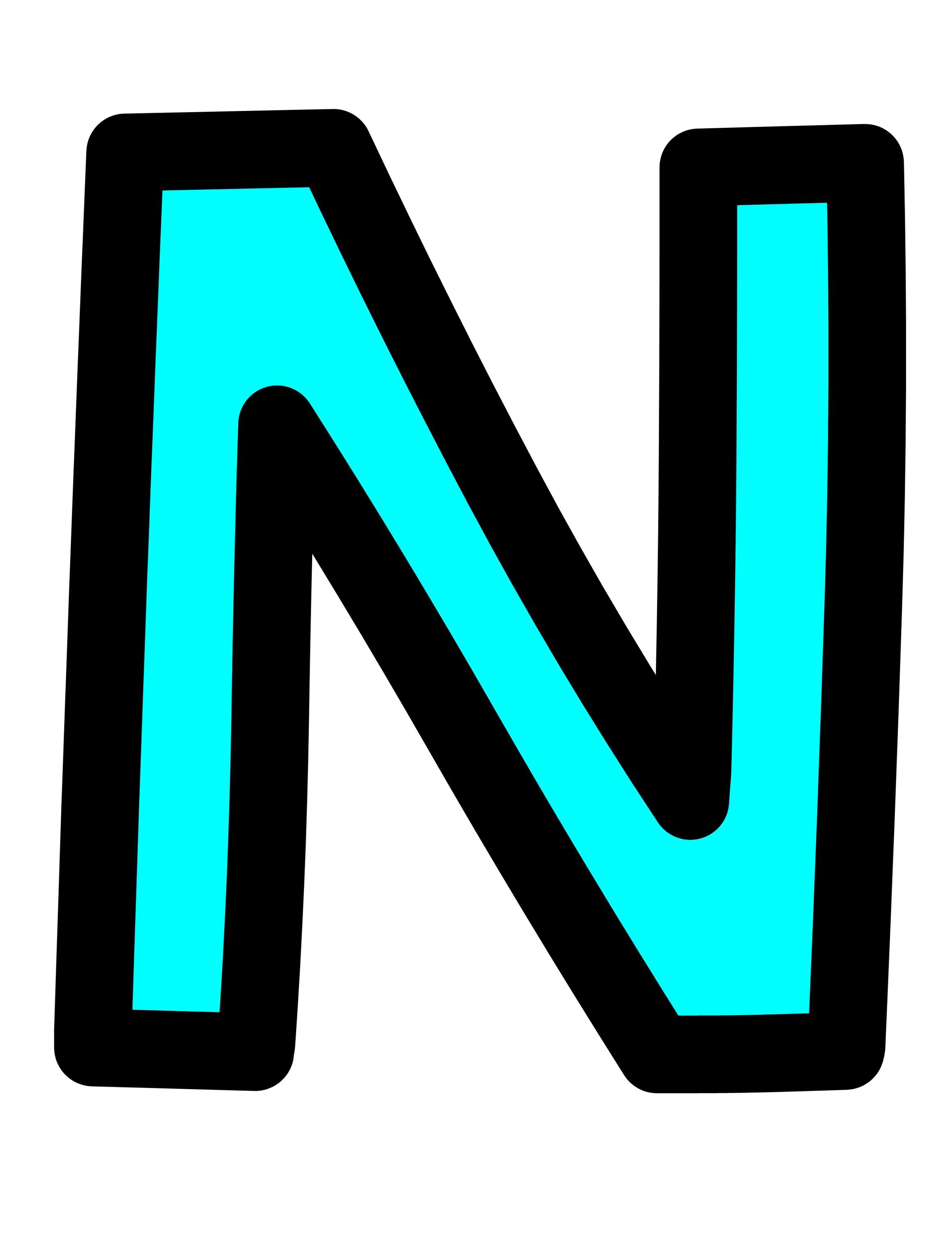 Printable Bulletin Board Letters, Neon Large Alphabet Letters, Wall ...