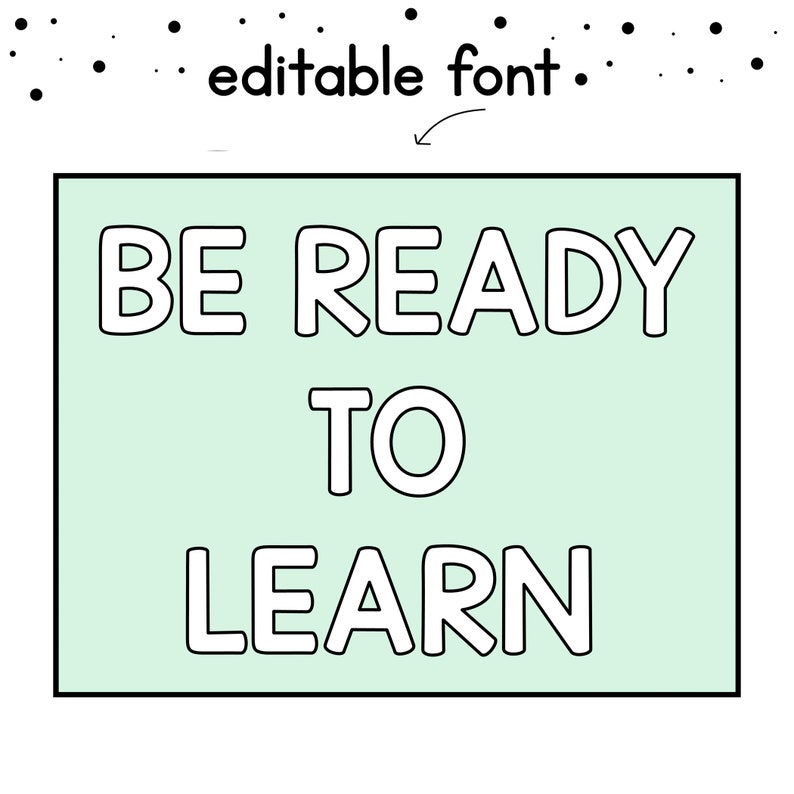 Printable Calm Colors Classroom Rules Labels, Editable Classroom Rules ...