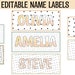 Printable Student Name Labels, Name Labels, Trolley Labels, Cubby ...