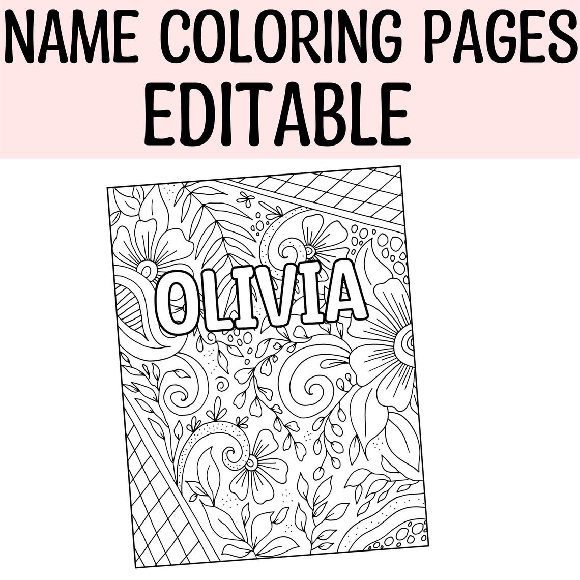 Printable Personalized Name Coloring Pages, Custom Name Coloring ...