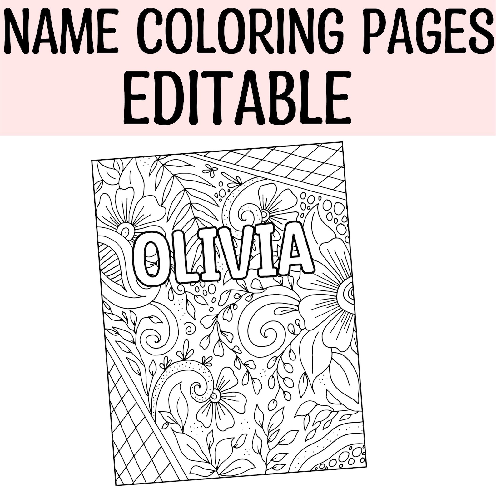 Printable Personalized Name Coloring Pages, Custom Name Coloring ...