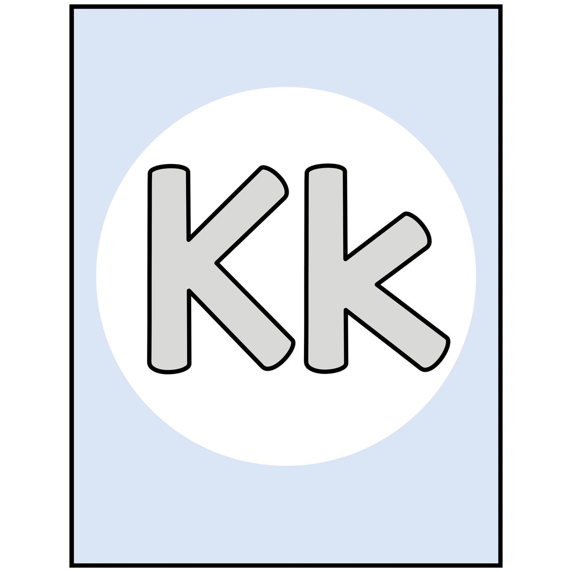 Printable Modern Calm Colors Alphabet Posters, Alphabet Letters Wall ...