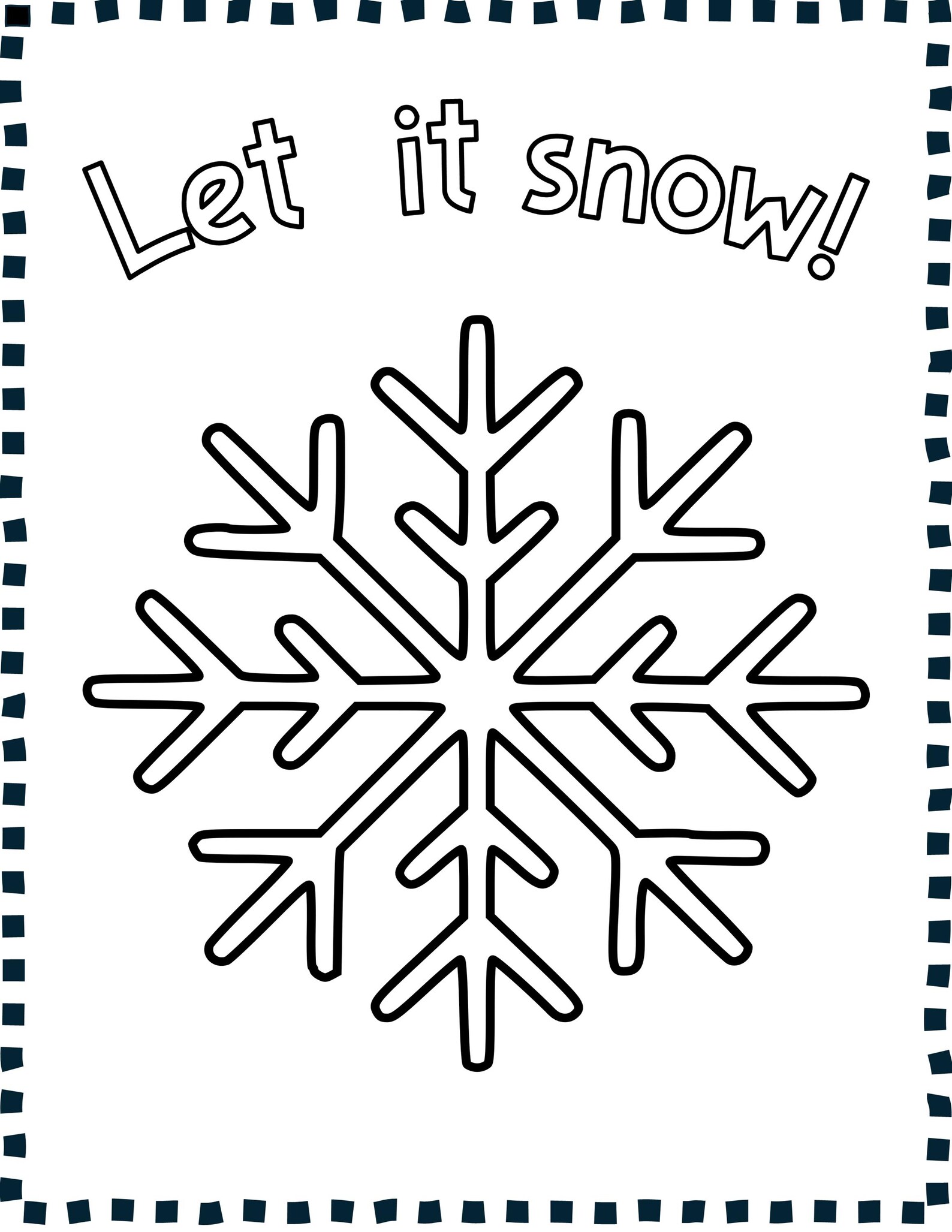 Printable Winter Snowflakes Coloring Worksheets, Editable Coloring ...